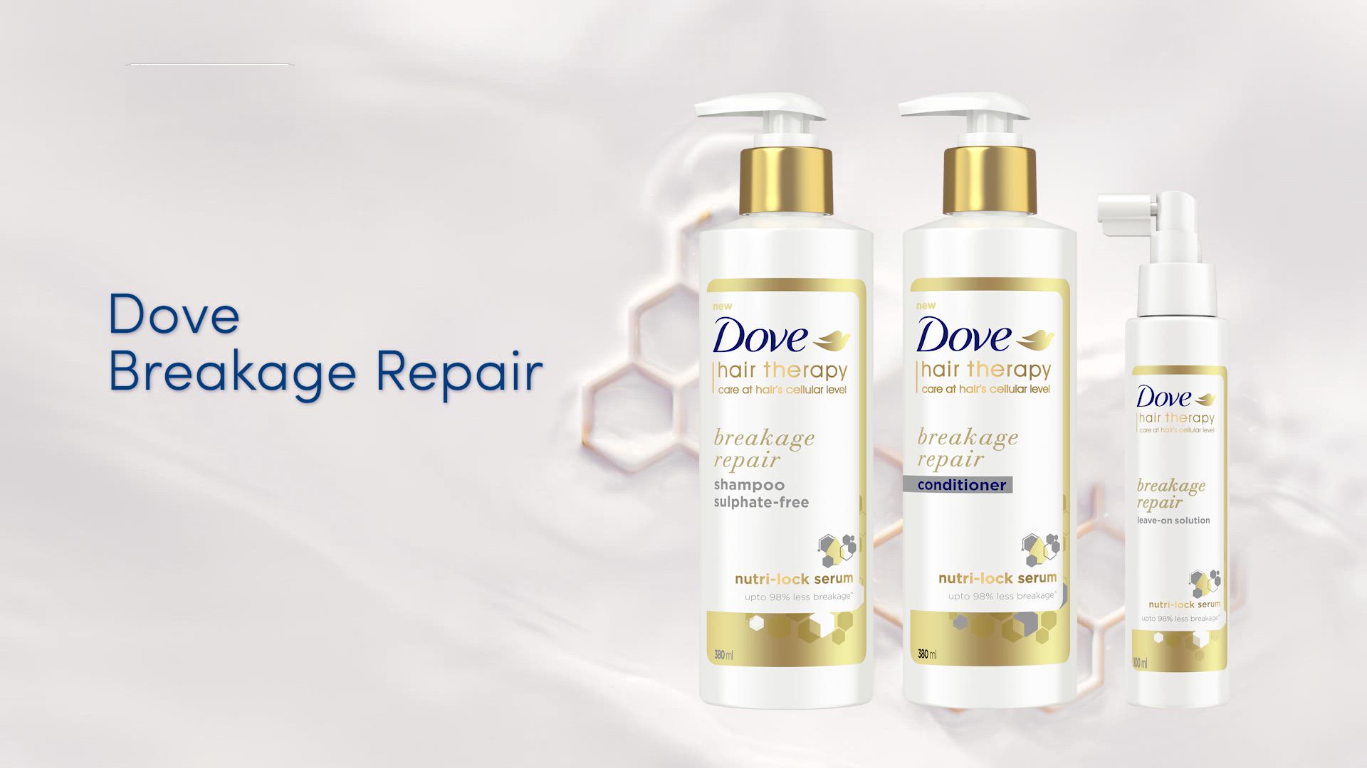 Buy Dove Hair Therapy Breakage Repair Shampoo Sulphate and Parabens ...
